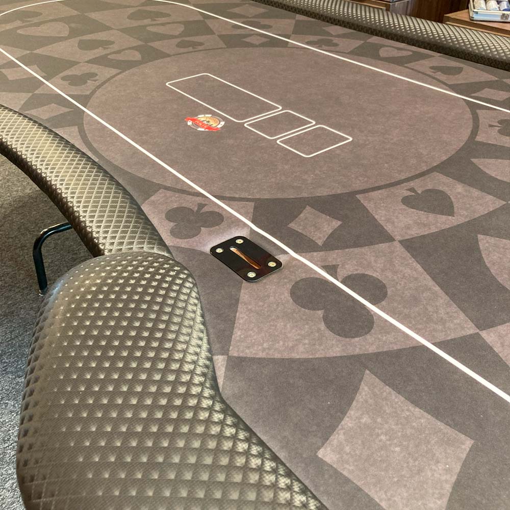 Mesa de Poker Oval 2,60 x 1,20 Com ga Mesa de Poker Oval 2,60 x 1,20 Com ga